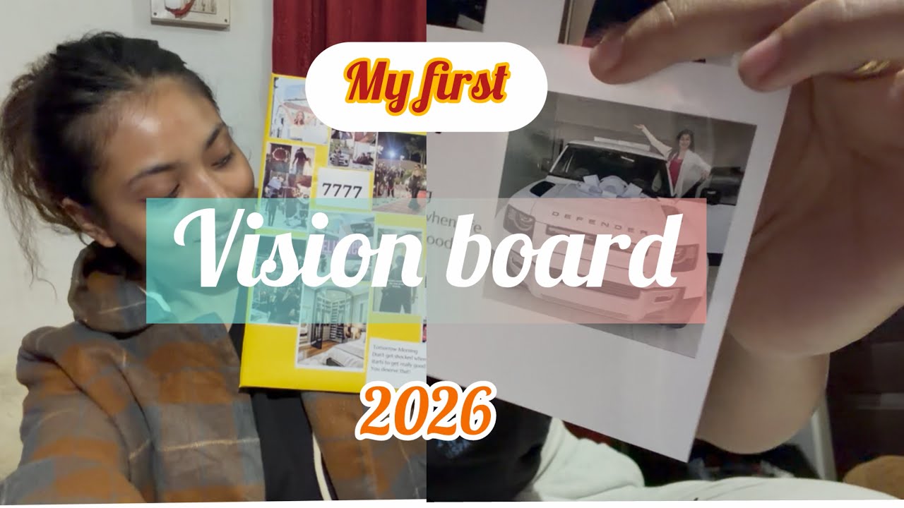Come make my first ever vision board😍|#visionboard #2026 - YouTube
