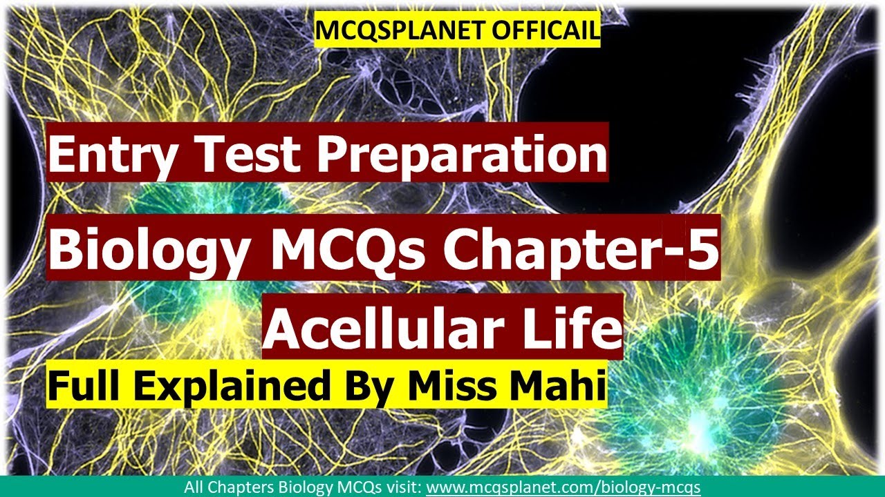 Biology MCQs Chapter-5 | Acellular Life | Full Entry Test Preparation ...