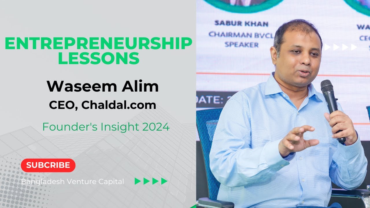 Entrepreneurship Lessons from Waseem Alim, CEO of @Chaldalx | Founder's ...