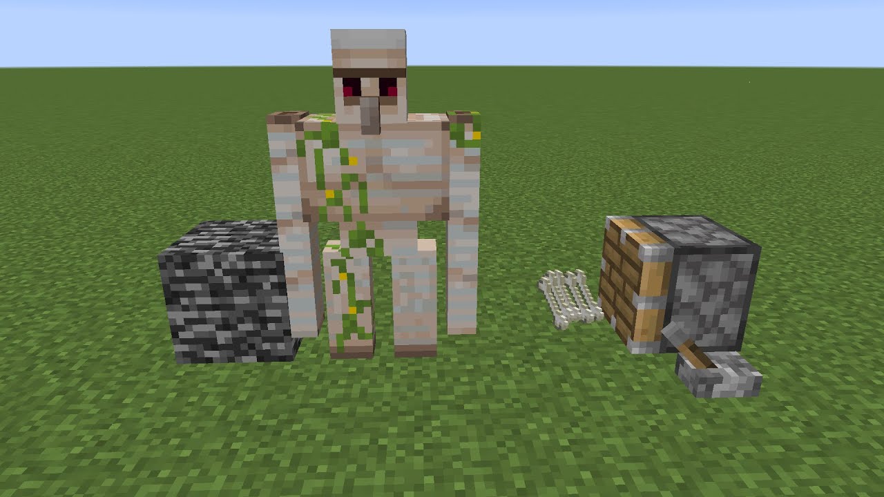 iron golem + bone = ??? - YouTube