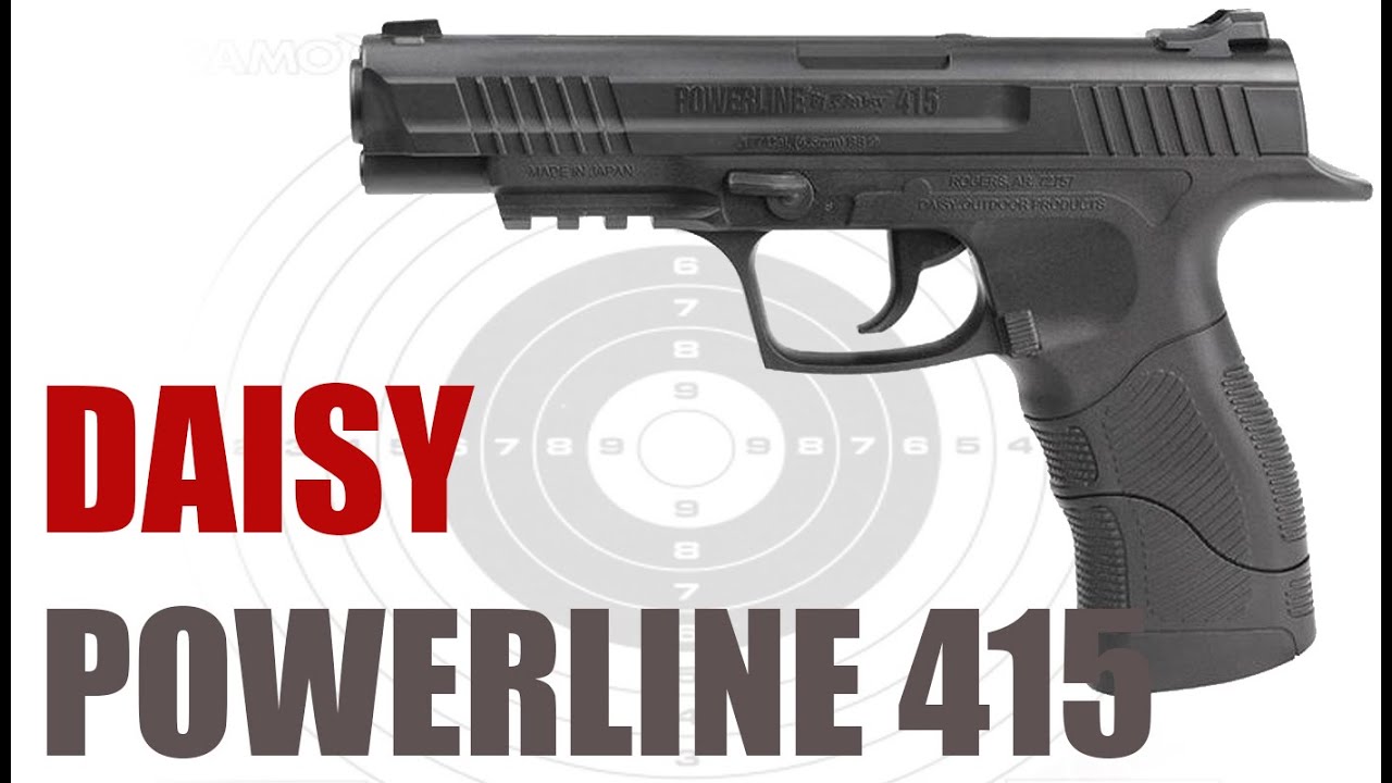 DAISY Powerline 415 - pistola de bolas BB's de acero (CO2) - YouTube