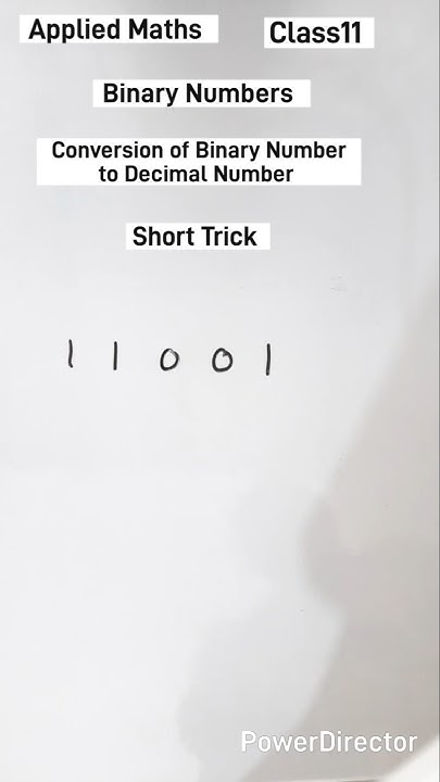 #applied_maths ||#class11maths #binarynumbers - YouTube