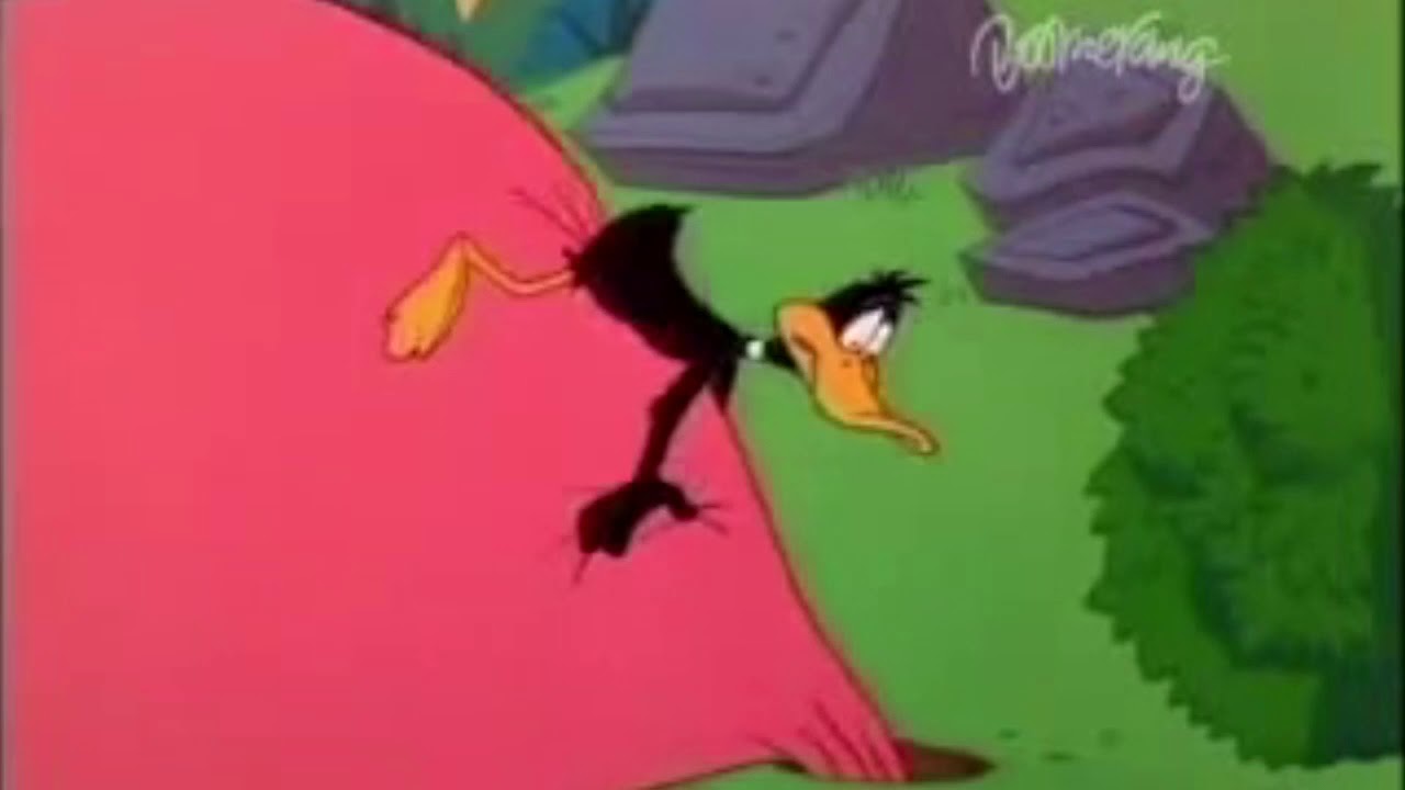 Daffy Duck Hose Water Inflation to pop - YouTube