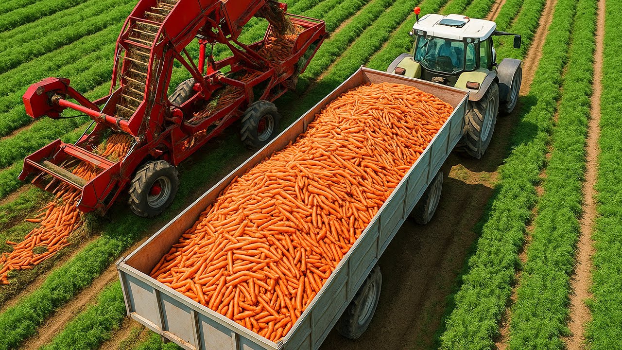 How Carrots are Surprisingly Harvested & Processed - YouTube