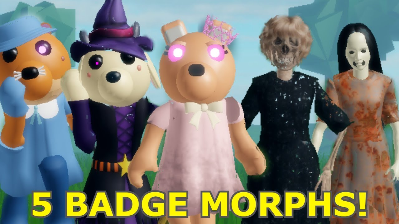 How to get 5 APRP BADGE MORPHS/SKINS in THE PIGGY BATTLE! - Roblox ...