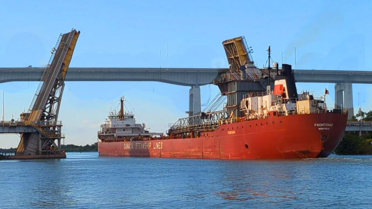 CSL Frontenac Downbound at Locks 4&3 Aug 31, 2024 - YouTube