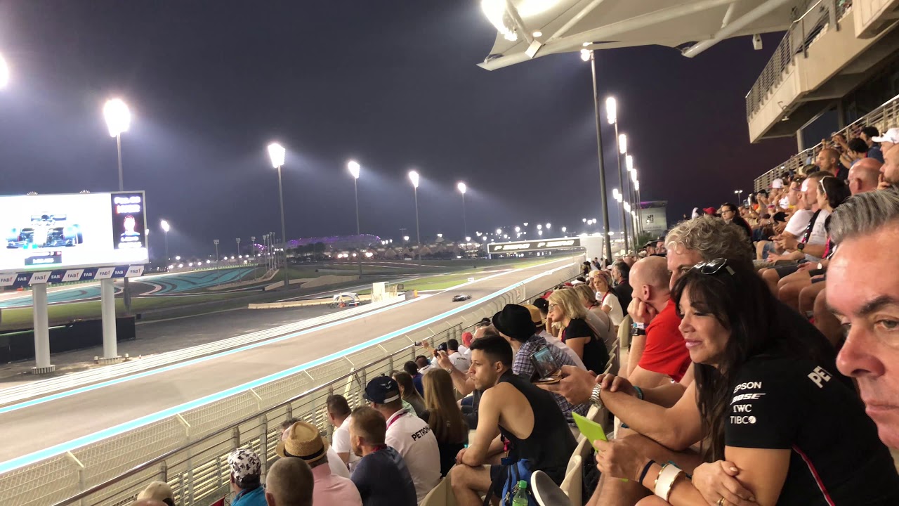 Towards the end of Qualifying 2 at the Formula 1 Etihad Airways Abu ...