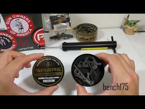 PSA Sabre Claw Two-Stage Trigger Unboxing vs Larue MBT-2S vs Dirty Bird Schmid vs Geissele SSA-X