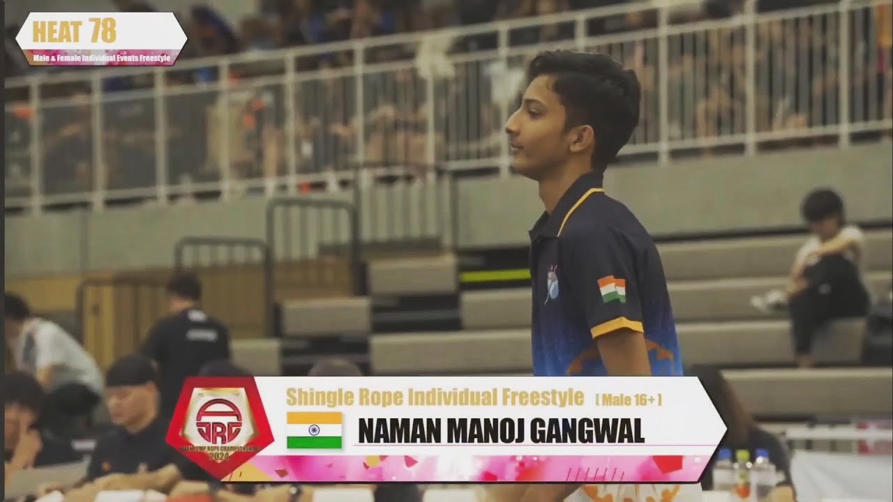 TEAM INDIA 🇮🇳 - NAMAN MANOJ GANGWAL - ASIAN JUMP ROPE CHAMPIONSHIP' 24 ...