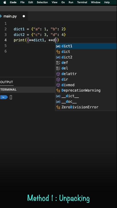 2 Easy Way To Merge Dictionaries In Python Python Pythonprogramming Youtube
