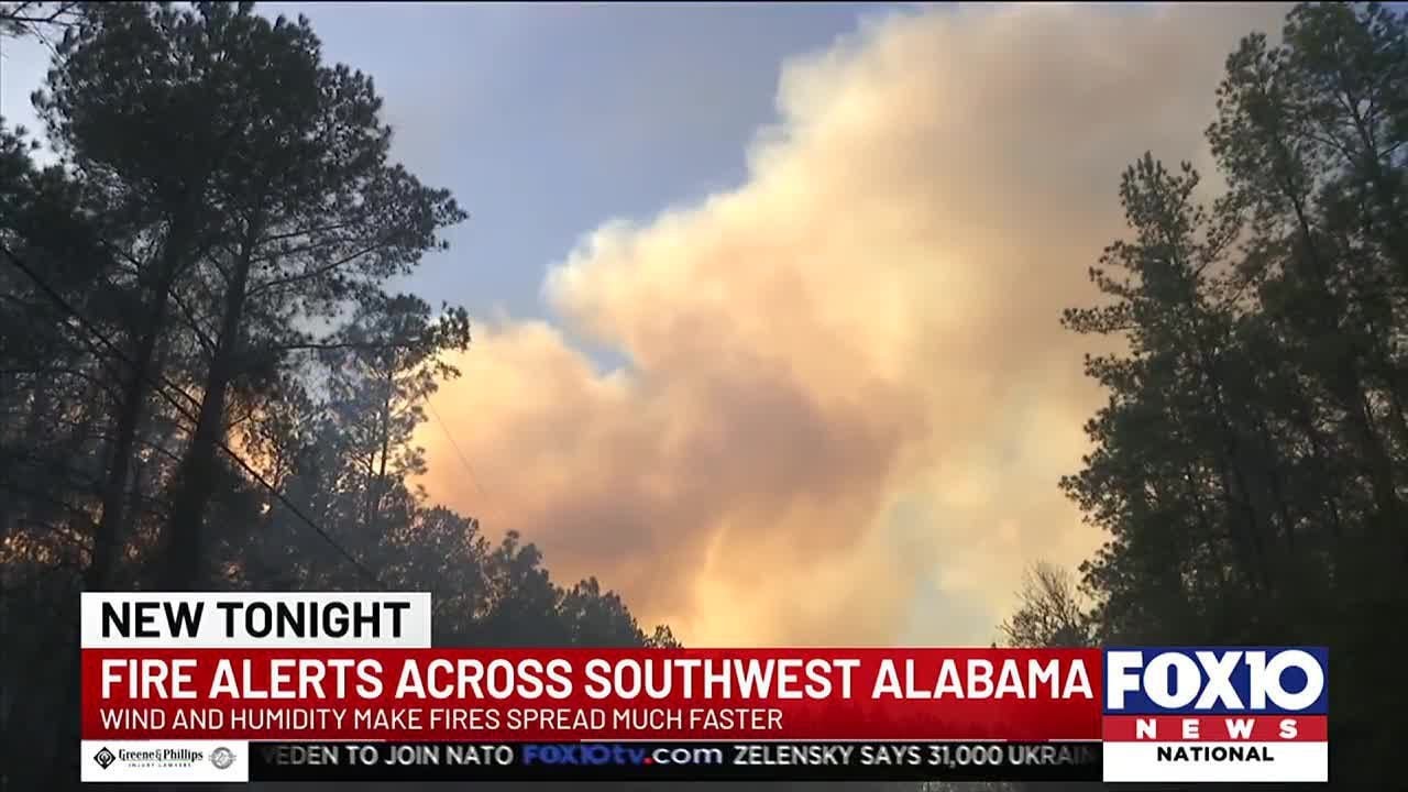 Fire alerts across southwest Alabama - YouTube