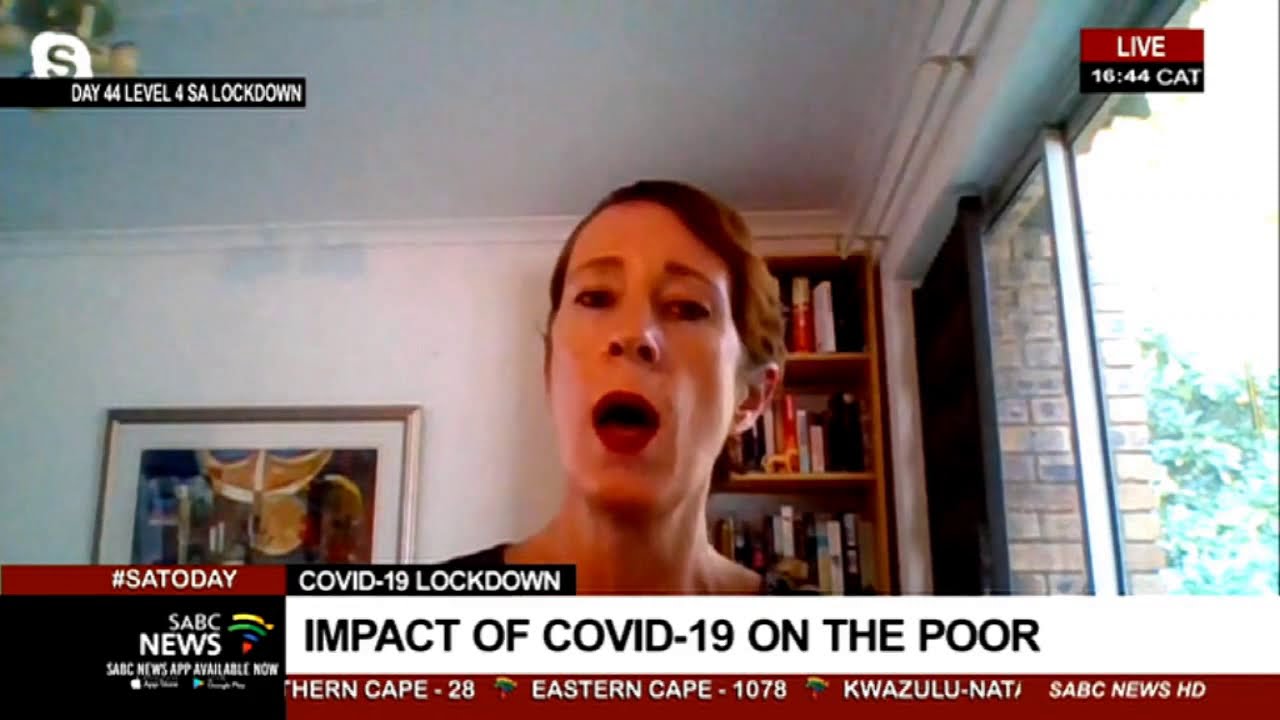 SA Lockdown I Impact of COVID-19 on the poor: Isobel Frye - YouTube
