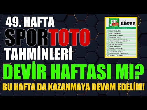 49.HAFTA SPOR TOTO TAHMİNLERİ ( MİLYONLUK BÜLTEN  )  #golvar #sportoto
