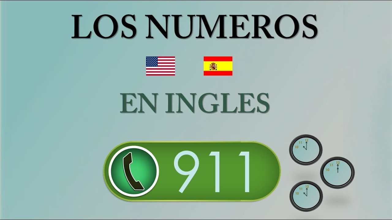 Los Números en inglés (Números del 0 al 19 en Inglés) - YouTube