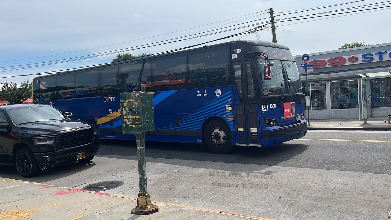 MTA Bus: 2021 Prevost X3-45 Gen-2 1306 QM5 - YouTube