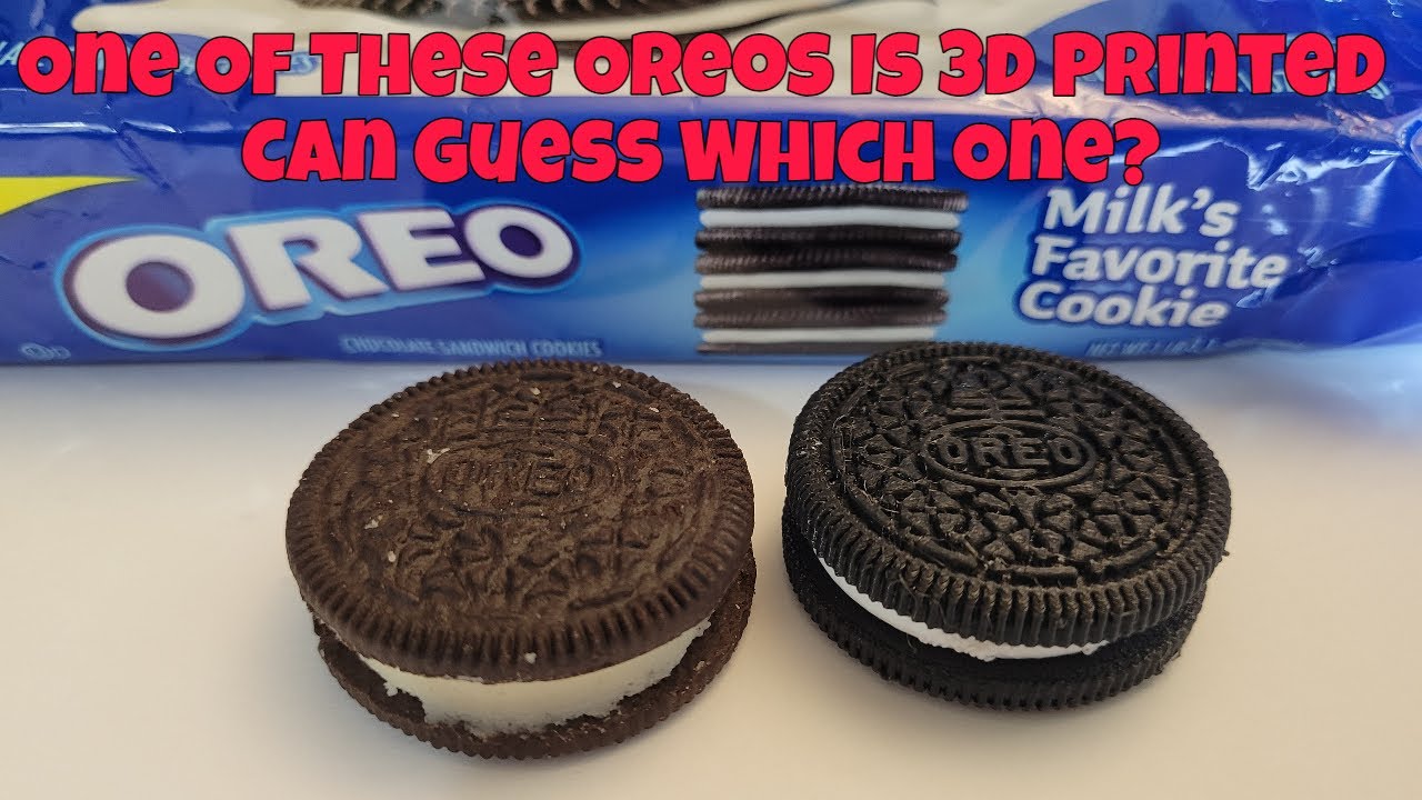 3D Printed Oreo – Which One Is Real? | 3D Printing Time Lapse Ender 3 ...