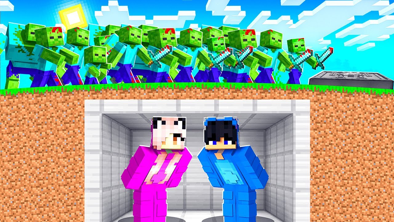 Escape From Zombie APOCALYPSE In Minecraft! - YouTube