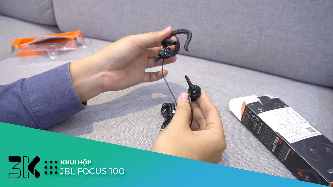 Unboxing JBL Focus 100 - tai nghe thể thao giá rẻ của JBL - YouTube