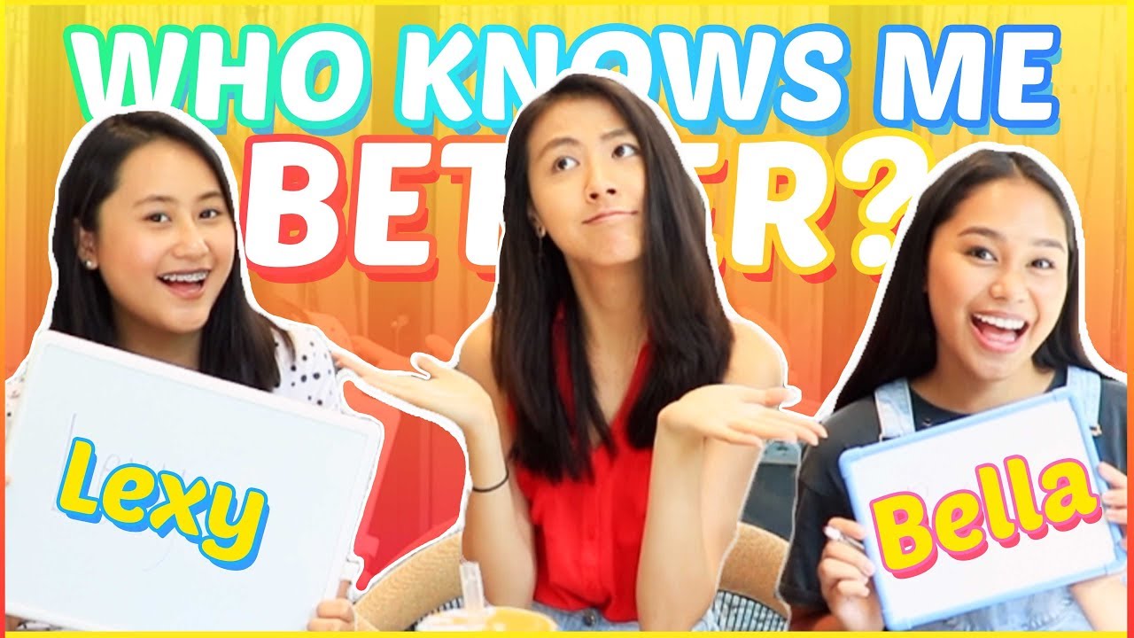 🔥WHO KNOWS ME BETTER? YouTuber vs. YouTuber CHALLENGE ft. ThatsBella & Lexy Rodriguez | Katie ...