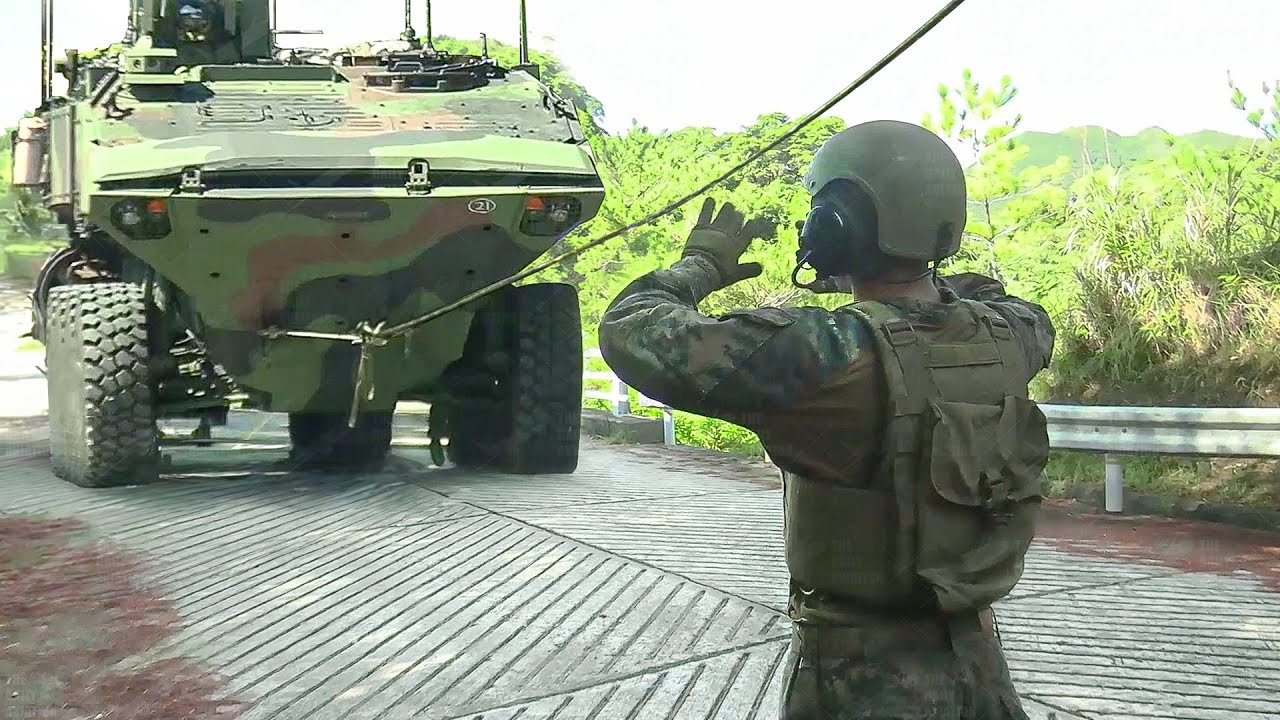 Testing Brand New US Marines Powerful 8x8 Amphibious Vehicle - YouTube