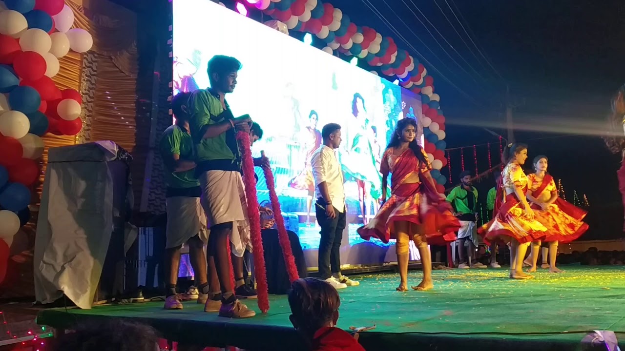 Record dance Andhra Pradesh Telugu song hindi songs Madhav events - YouTube
