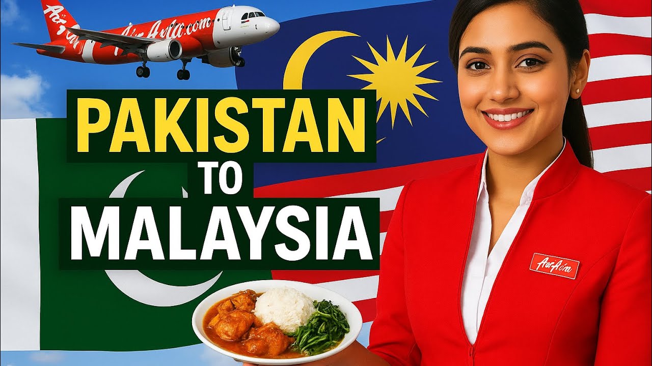 Pakistan to Malaysia 🇵🇰 ️🇲🇾 | AirAsia Flight Experience | Pakistani ...