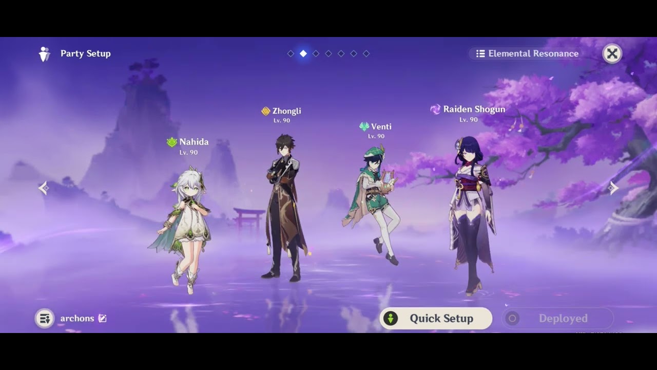Character setup screen with every region | Genshin impact - YouTube