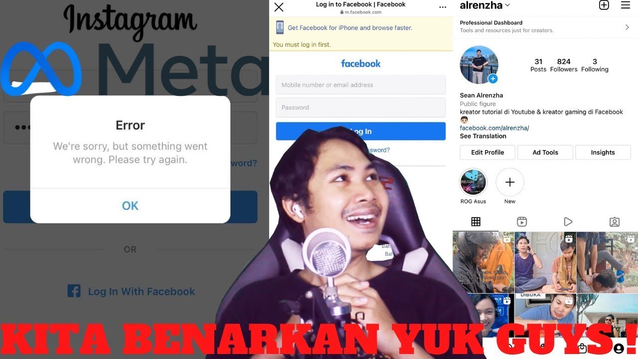 Cara Atasi Akun Instagram Yang Gak bisa Login lewat facebook From Meta ...
