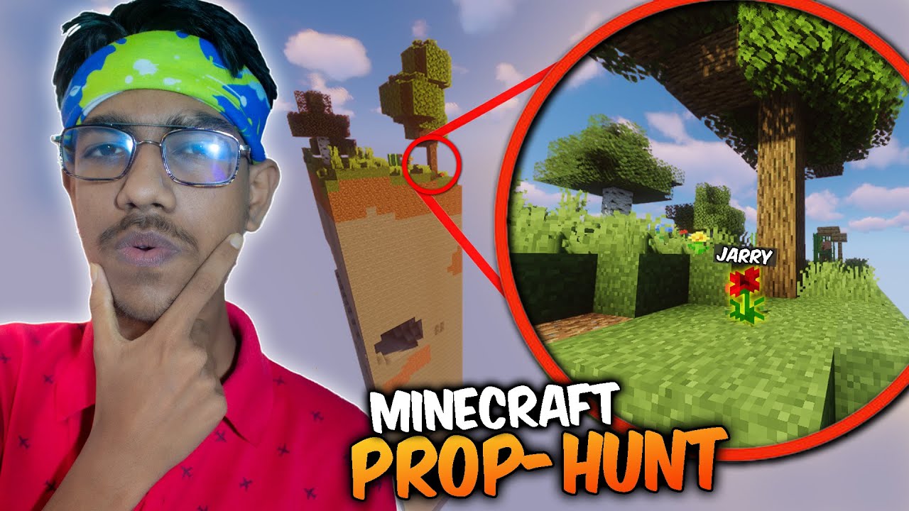 Hide And Seek One Chunk Minecraft World😱! (Prop-Hunt) - YouTube