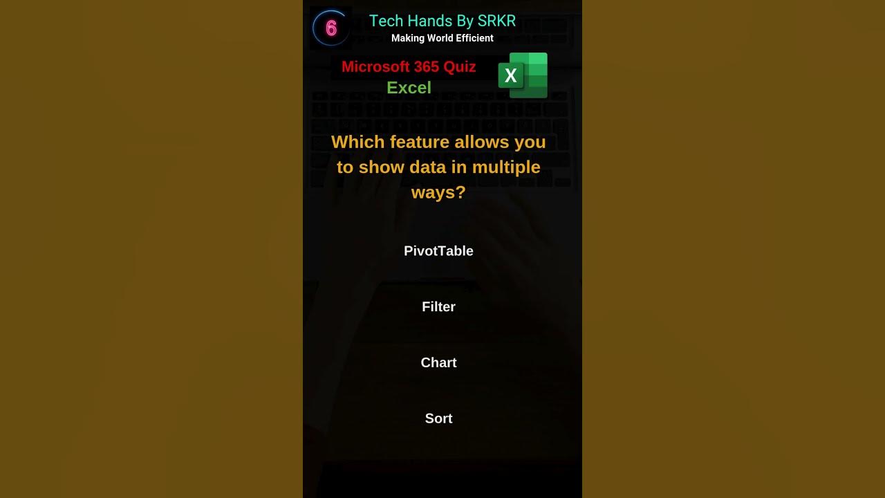 Which Feature Allows You To Show Data In Multiple Ways Exceltips Exceltricks Excelquiz
