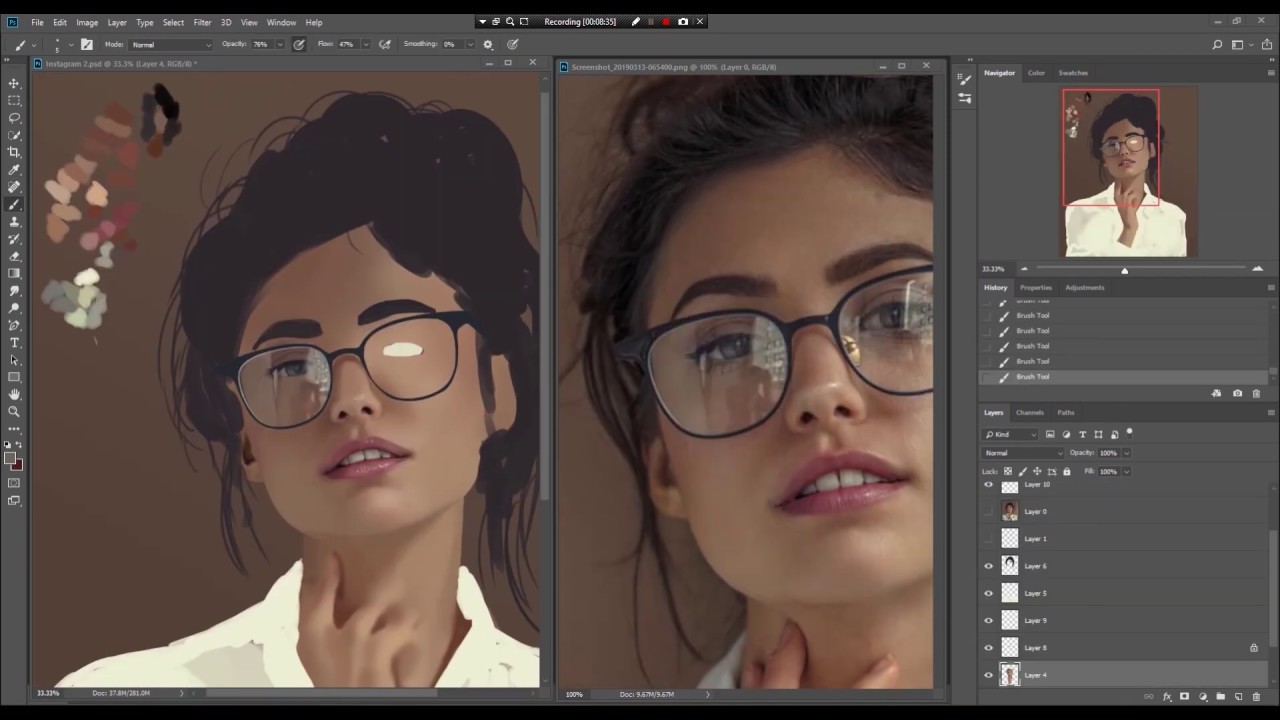 Digital painting [ speedpaint ] - YouTube