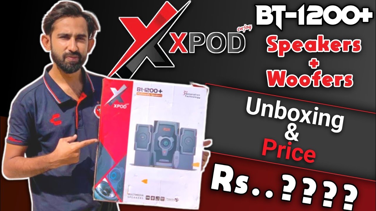 Xpod woofer and speaker unboxing and Price review - YouTube