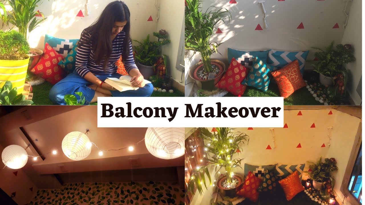 Extrem Balcony Makeover# Diwali Balcony Makover# Balcony Transformation ...