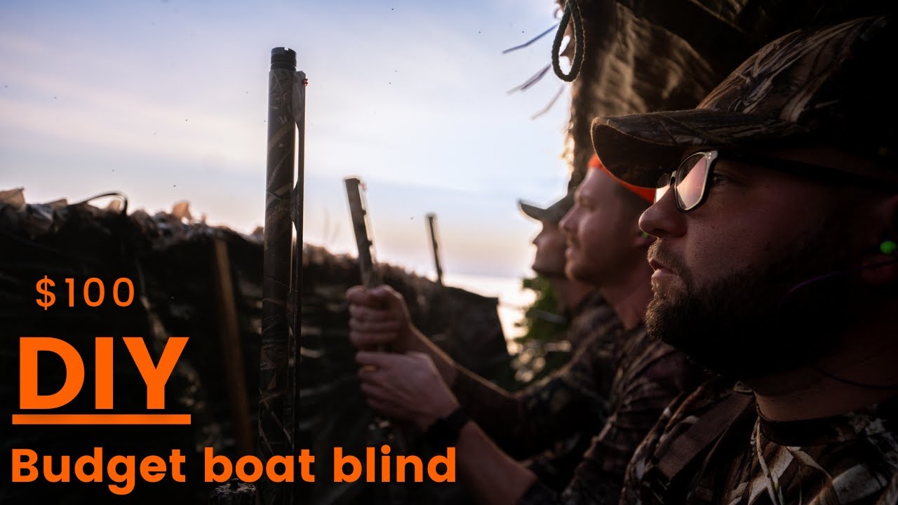 DIY Duck boat blind build. - YouTube