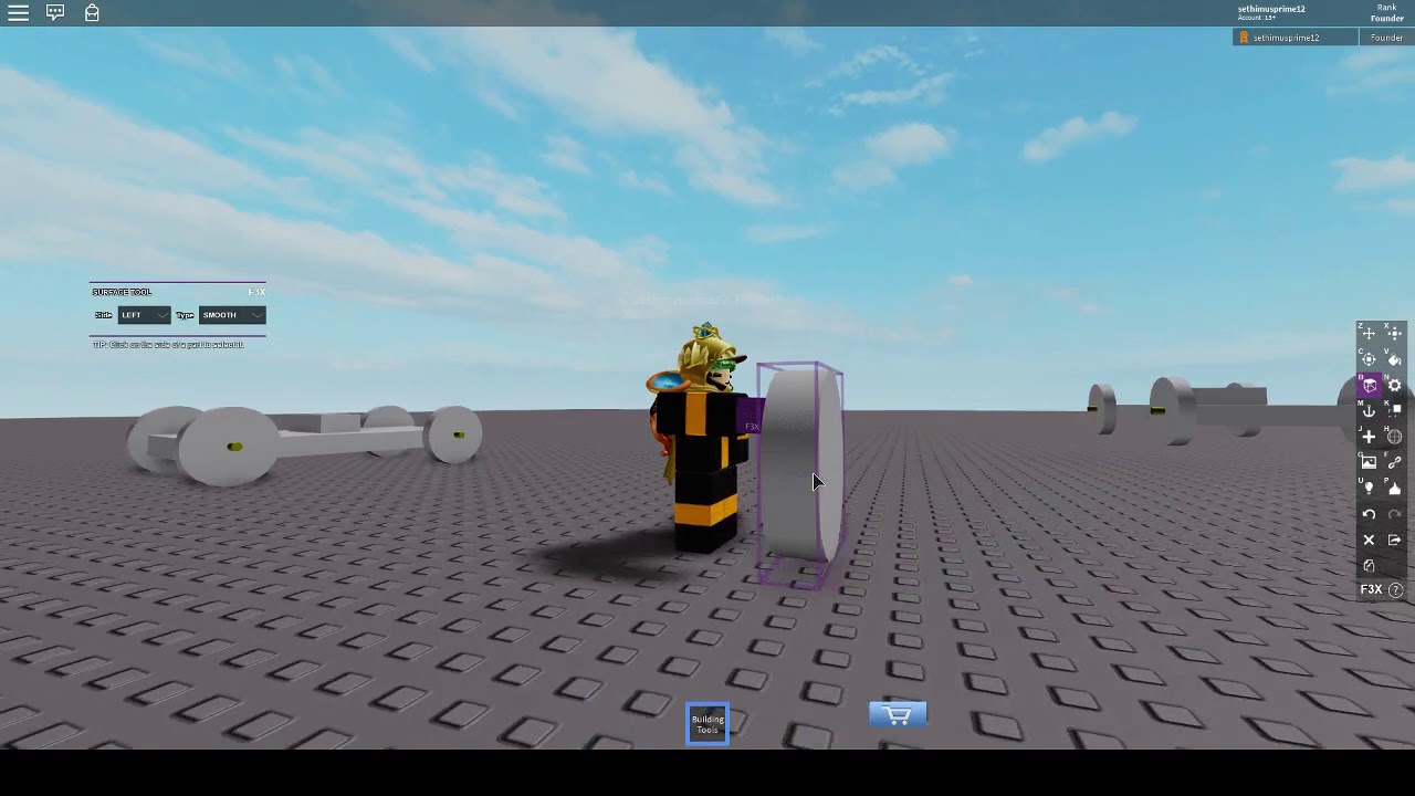 How to make a car in roblox with F3X - YouTube