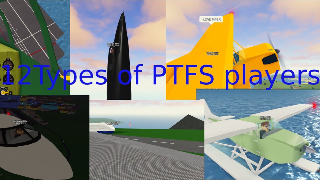 12 types of PTFS players (Roblox) - YouTube