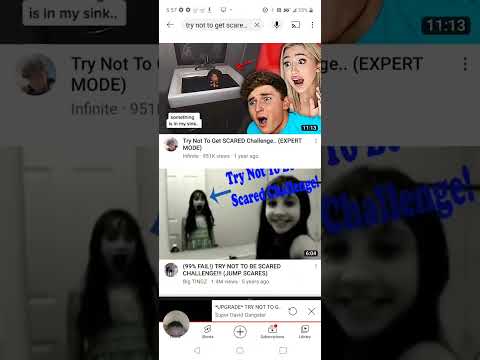 try not to get scared challenge impossible - YouTube