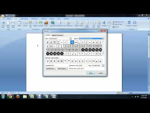 How to Type Numbers With the Square Root Symbol Using Microsoft Word ...