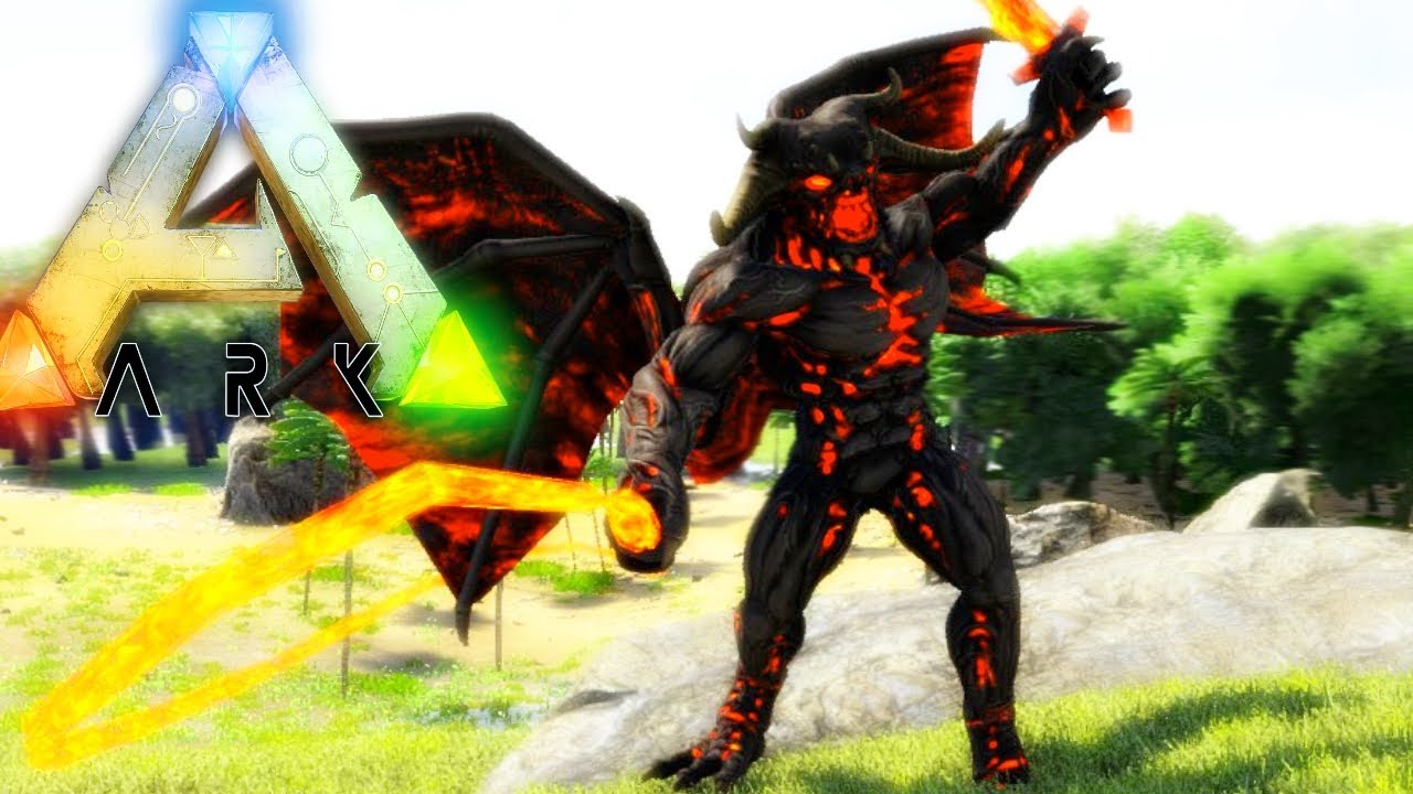 ARK Survival Evolved - NEW DEMON LORD, DRAGON REX, CHINESE DRAGON ...