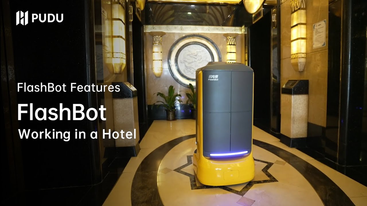 How does FlashBot work in hotel? | Pudu Robotics - YouTube