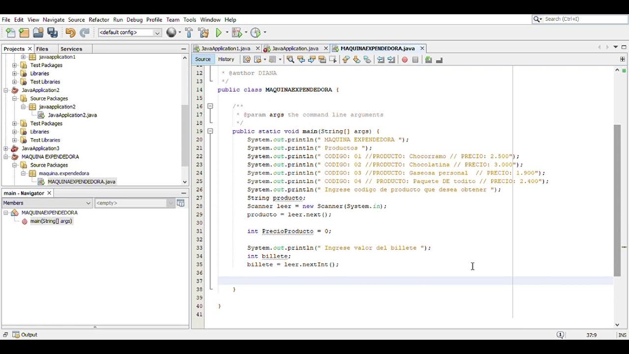 MAQUINA EXPENDEDORA NetBeans - YouTube