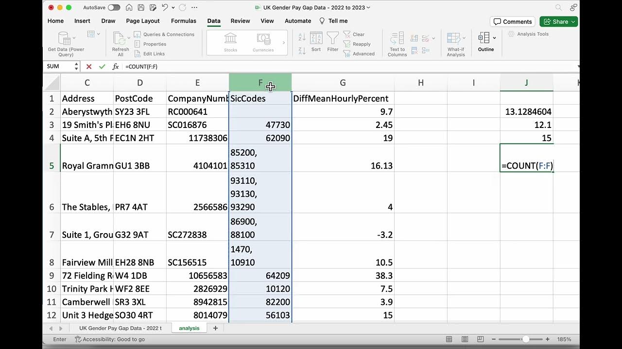 An introduction to Excel functions and formulae for data journalism ...