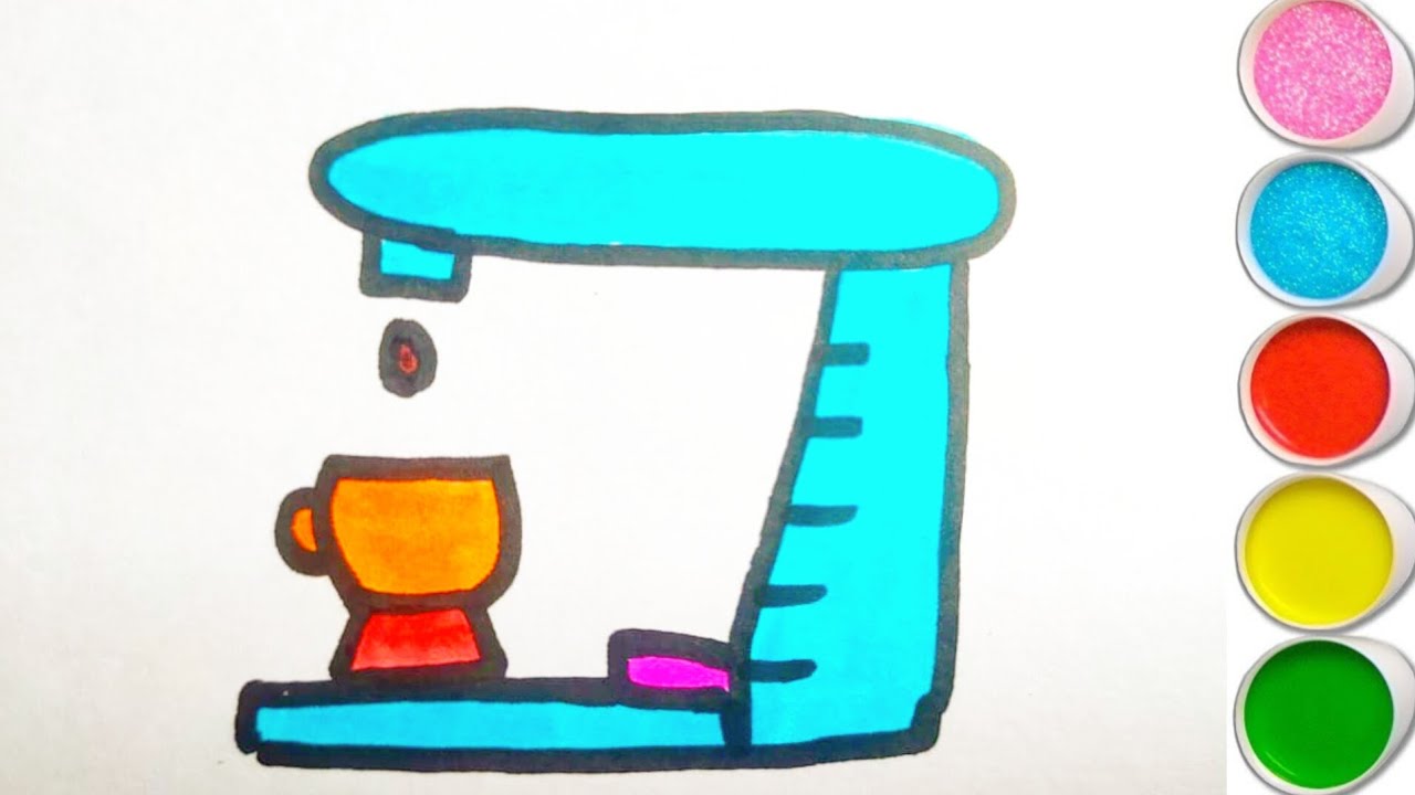 Juicer Machine drawing/ Drawing and colouring Juicer Machine - YouTube
