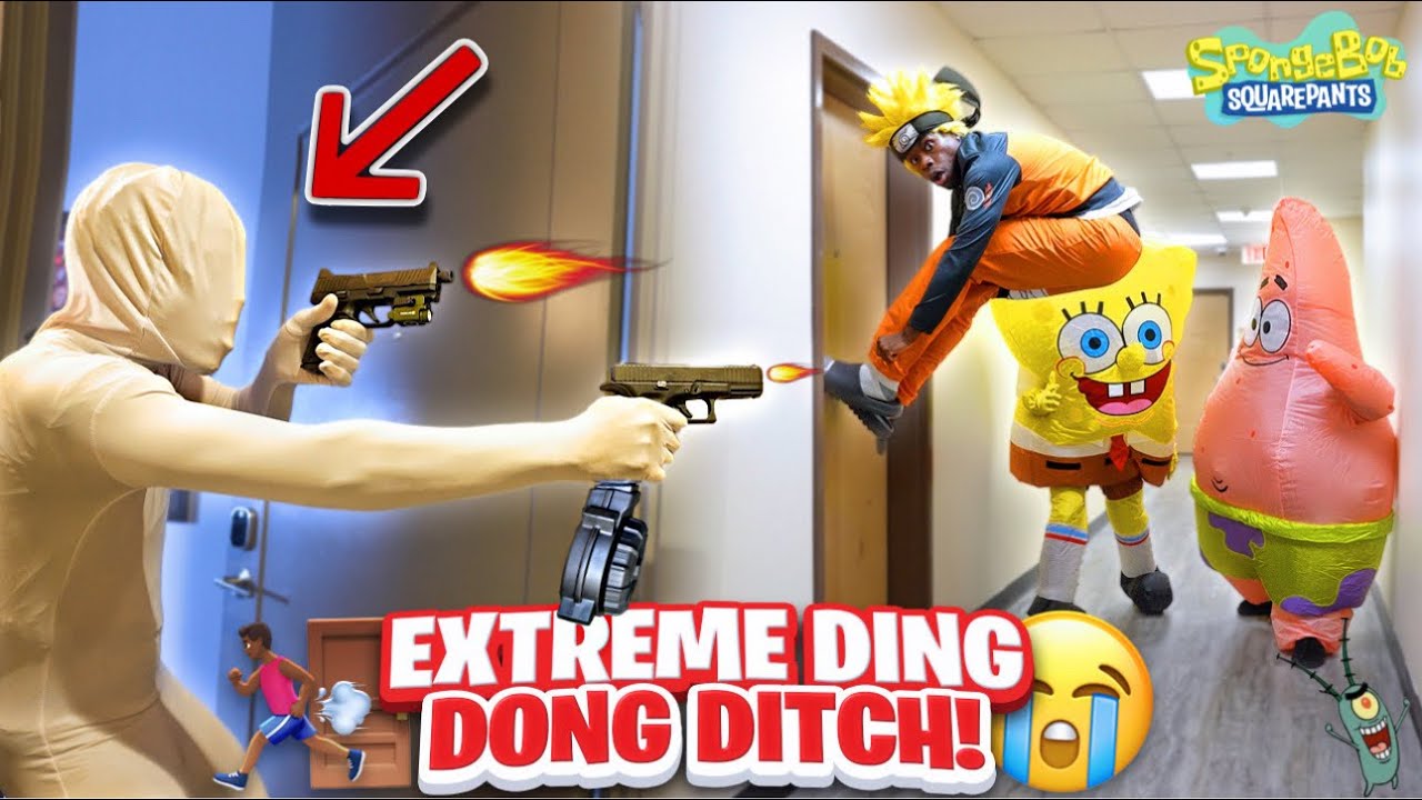 EXTREME DING DONG DITCH Part 18!! | COLLEGE EDITION *GONE WRONG* - YouTube