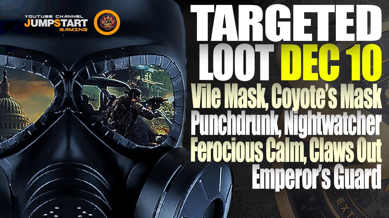 The Division 2 | New Targeted Loot Today | December 10, 2021 | Vile ...