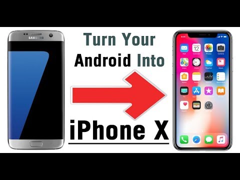 How To Make Android Look Like iPhone X : NO ROOT 2017 - YouTube