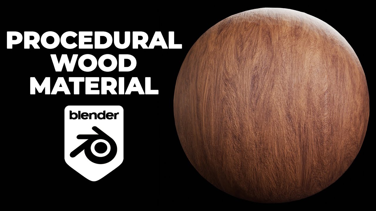 Wood material in Blender - YouTube