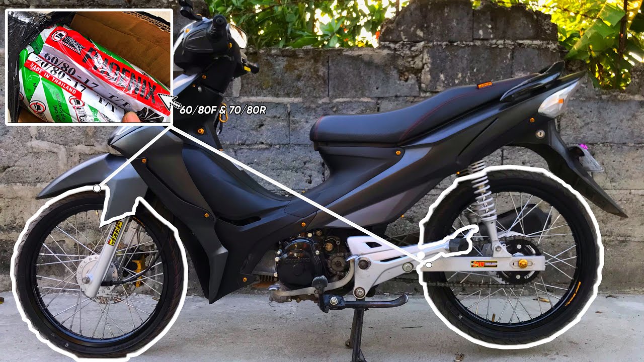 INSTALLING QUICK TIRE 60/80F & 70/80R - SUZUKI SMASH 115 - YouTube