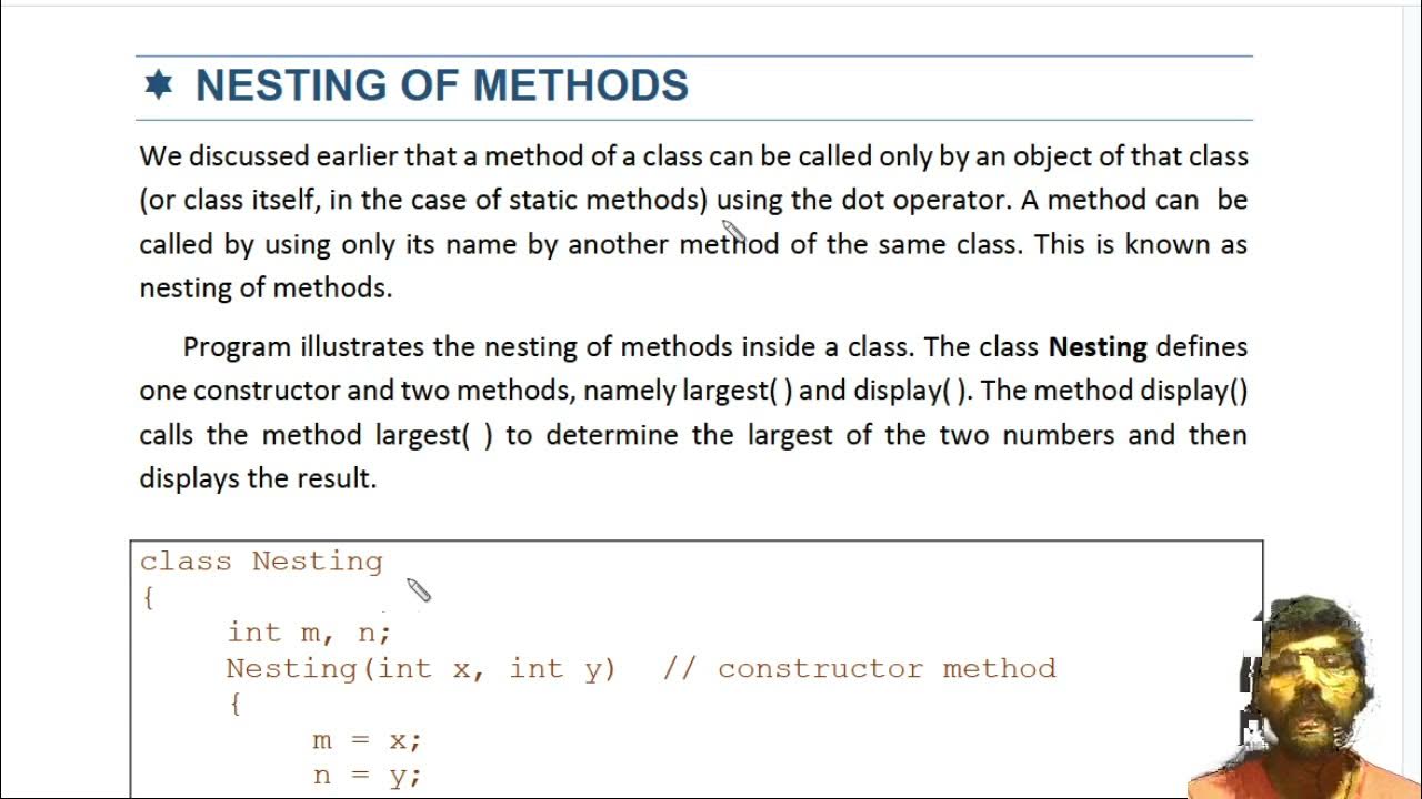 Nesting of Methods - YouTube