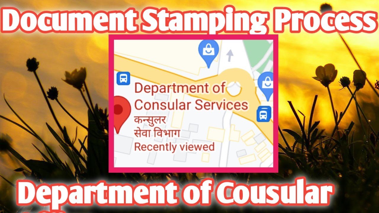 Where to go! To stamp verified document in Department of consular ...